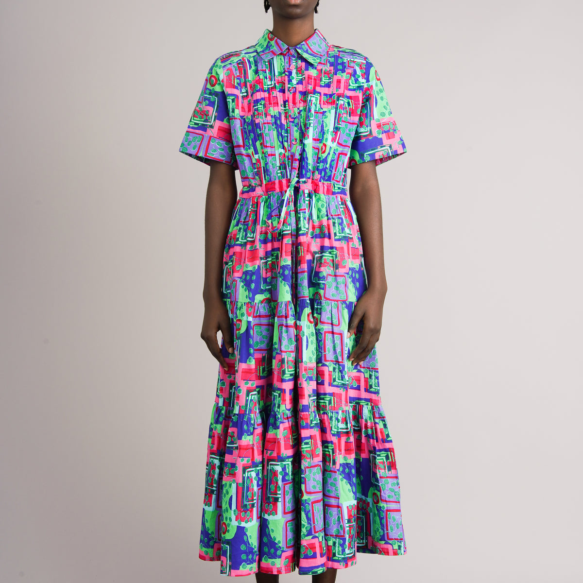 Ayodele Pink Drawstring Dress – Kemi Telford